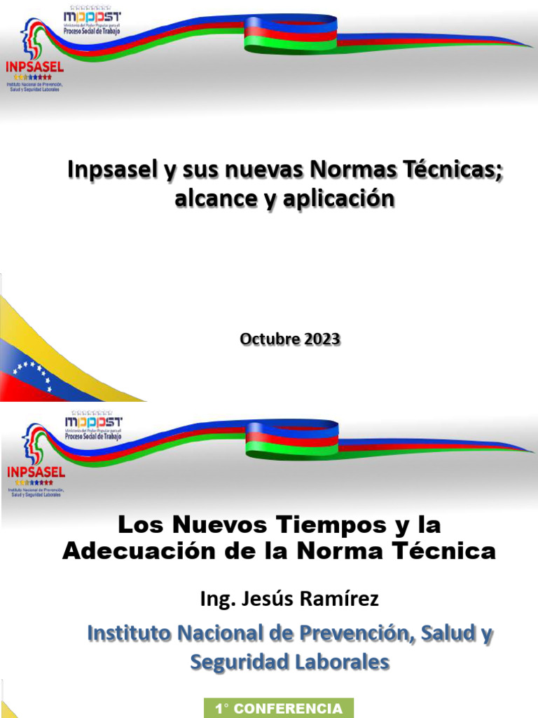 PONENCIA #1. Jesús Ramirez. Los Nuevos Tiempos y La Adecuación de La Norma Técnica 2 | PDF ...
