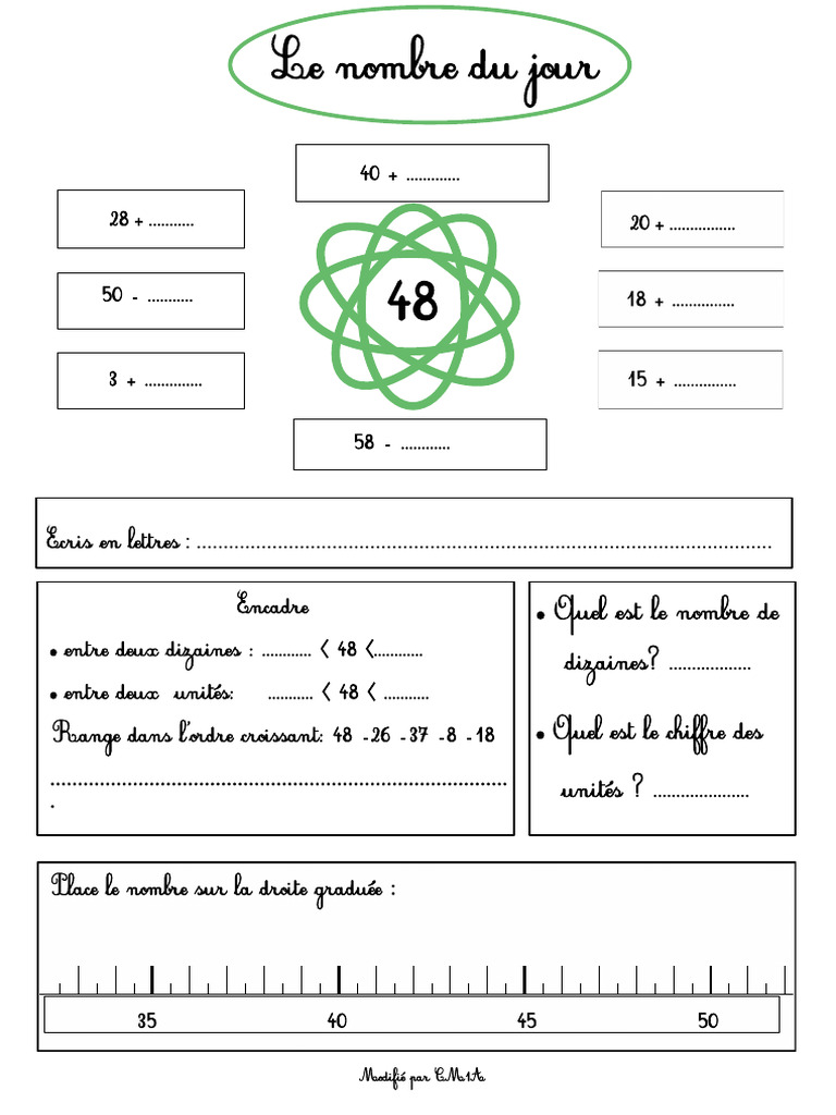 Le Nombre Du Jour 48 | PDF