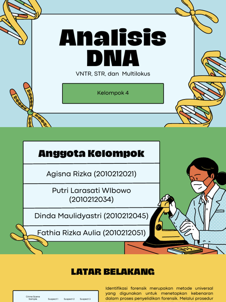 Analisis DNA - Kelompok 4 - Farmasi Forensik | PDF