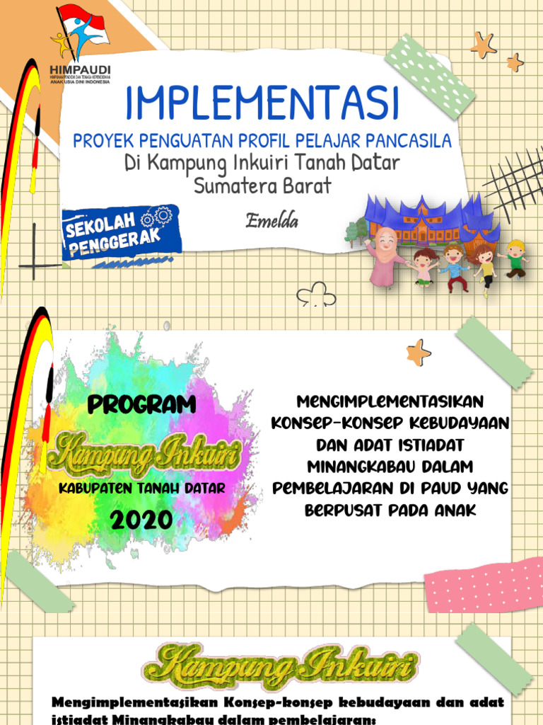 IKM P5 Di Kampung Inkuiri Tanah Datar Perbaikan | PDF | Seni