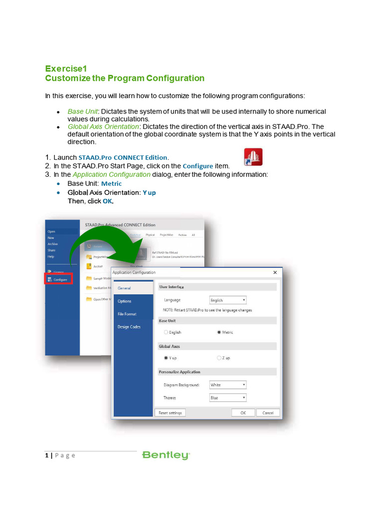 Staad Connect Exercise 1 To 3 | PDF | Cartesian Coordinate System ...