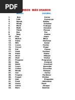 50 Verbos Regulares y 50 Irregulares en Inglés y Español Con Imagenes ...