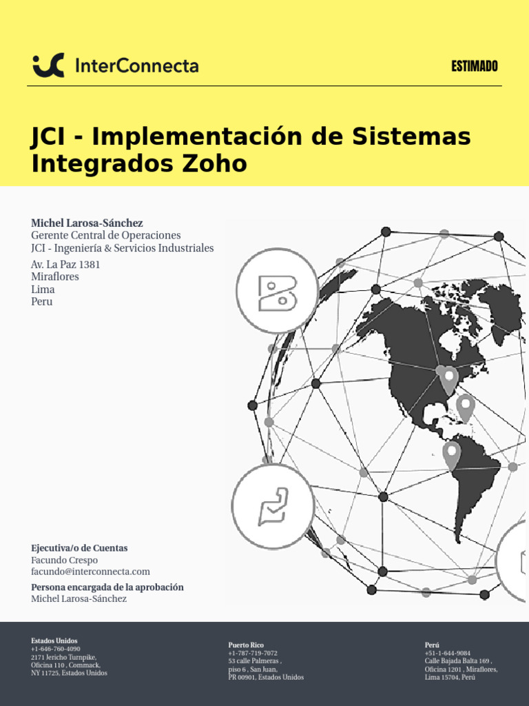 JCI - Implementación Servicios Integrados Zoho | PDF | Propiedad intelectual | Software