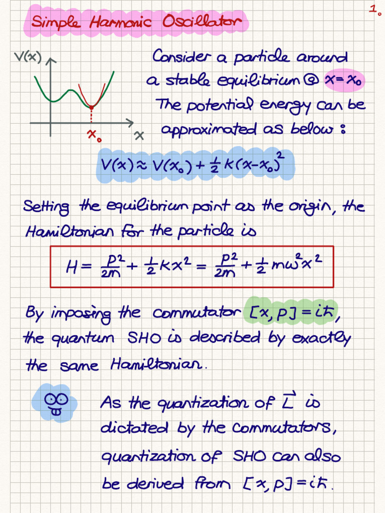 10820林秀豪教授應用數學入門筆記 - Q3 simple harmonic oscillator | PDF | Normal Mode | Mathematical Physics
