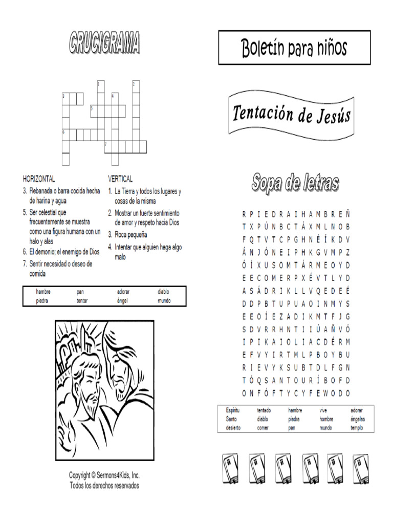 Tentacion de Jesus en El Desierto | PDF