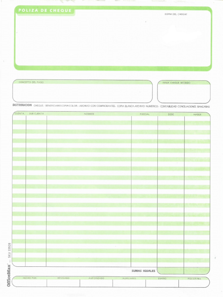 Poliza de Cheque.pdf | PDF