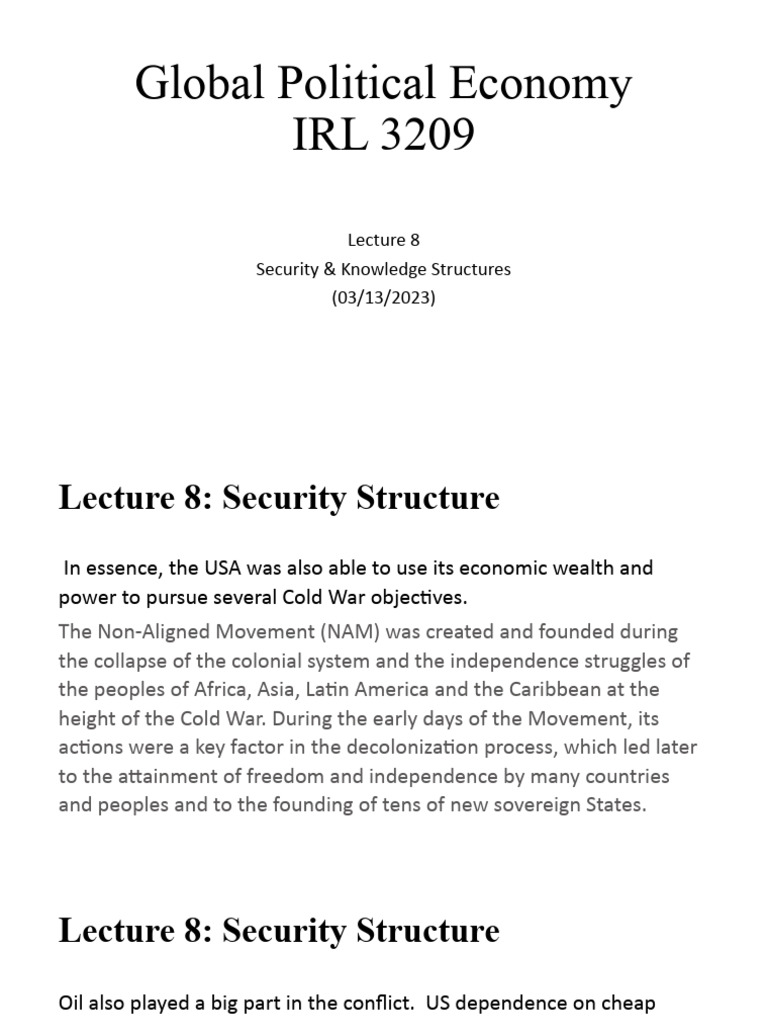 IRL 3209 AY 2022 2023 Lecture 8 03132023 | PDF | Non Aligned Movement ... IRL 3209 AY 2022 2023 Lecture 8 03132023 | PDF | Non Aligned Movement ...