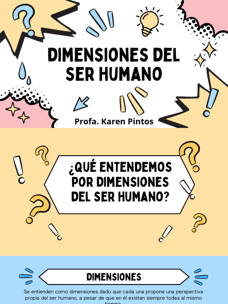 Dimensiones del Ser Humano: Claves | PDF