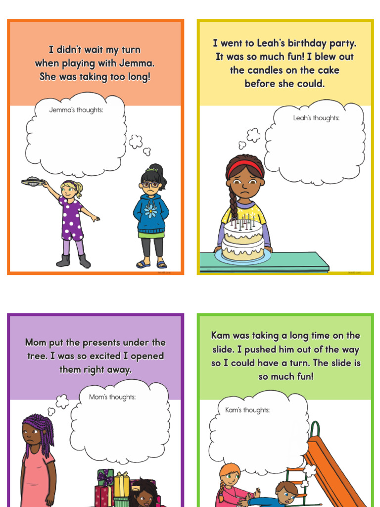 Understanding Feelings in Kindergarten | PDF
