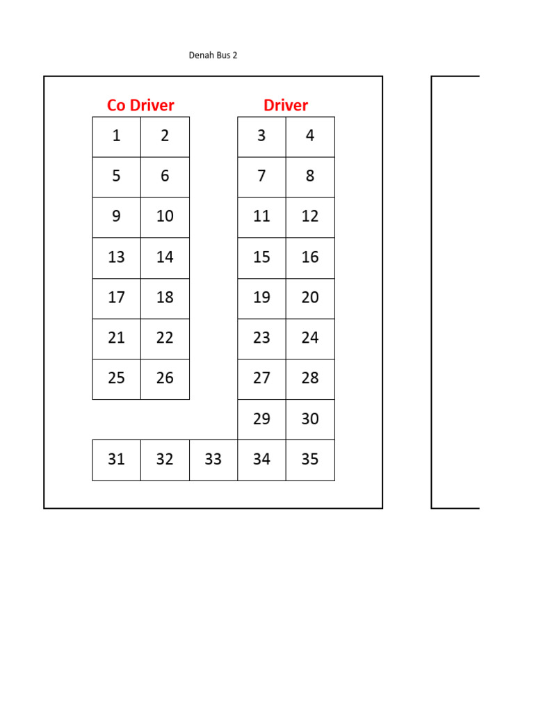 Bus Driver Assignment Layouts | PDF