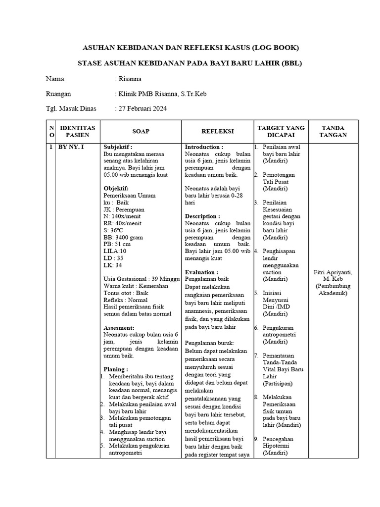Logbook BBL | PDF | Kesehatan Holistik