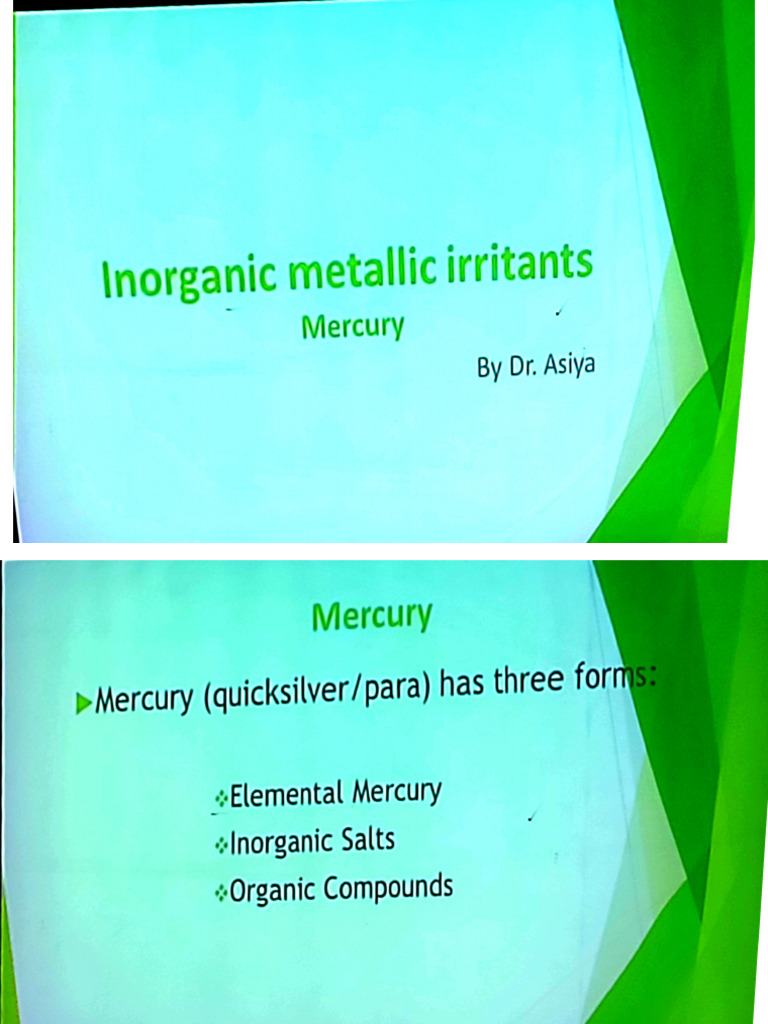Mercury Slides | PDF