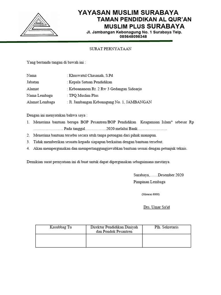 SK Revisi Dan Laporan Keuangan | PDF