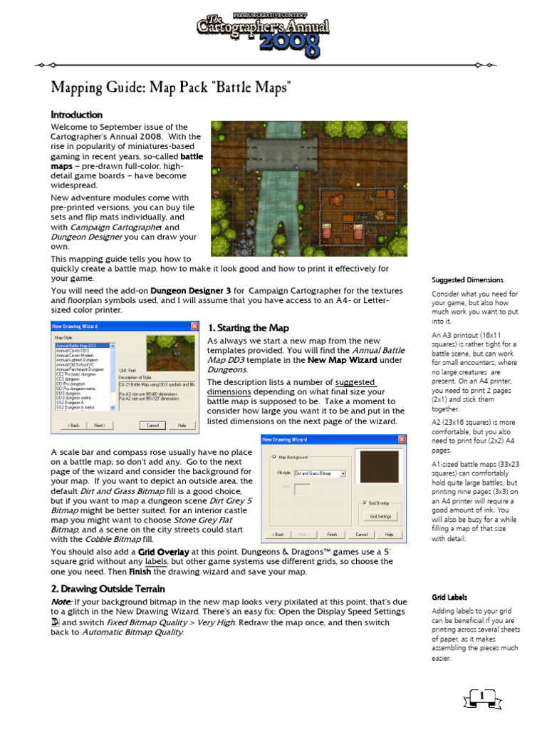 CA21 Mapping Guide - Battle Maps | Download Free PDF | Printer (Computing) | Map