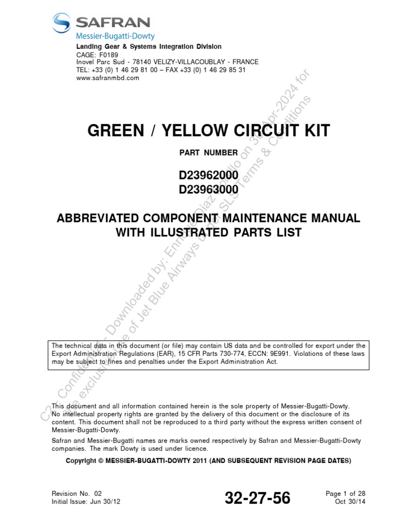 32-27-56 REV2 Placards For Green or Yellow System | PDF