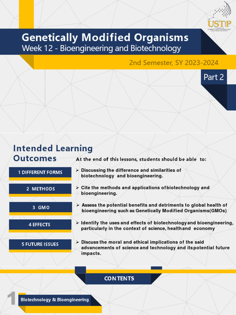 Week-12 Part2 GMO | PDF | Genetically Modified Organism | Molecular Cloning