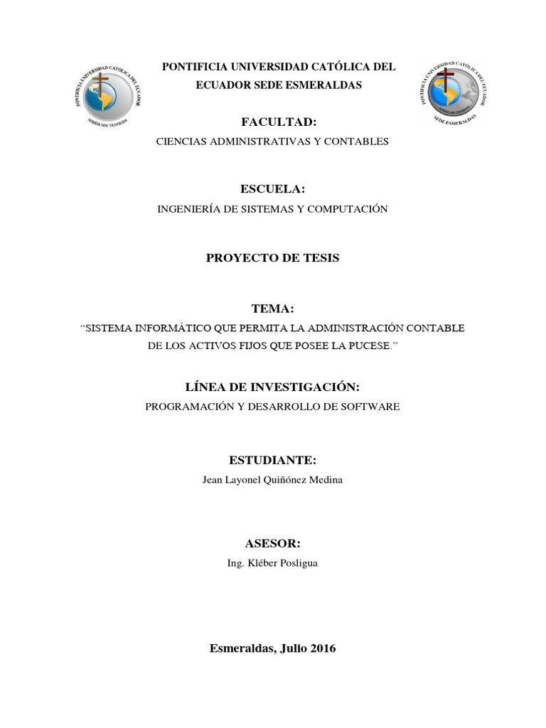 (TESIS) 2016 Sistema Informatica Que Permita La Administracion Contable ...