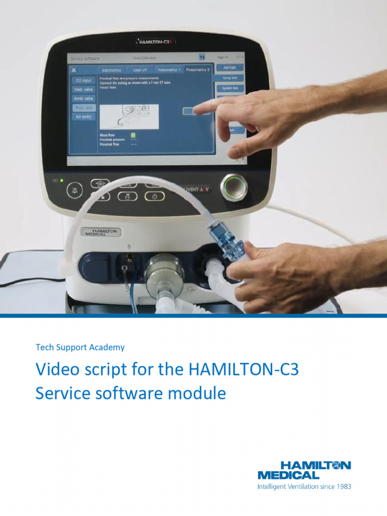 HAMILTON-C3 Service Software Guide | PDF | Valve | Equipment