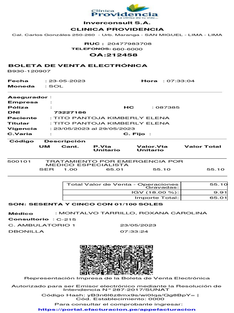 Boleta Electronica | PDF | Negocios | Finanzas y dinero