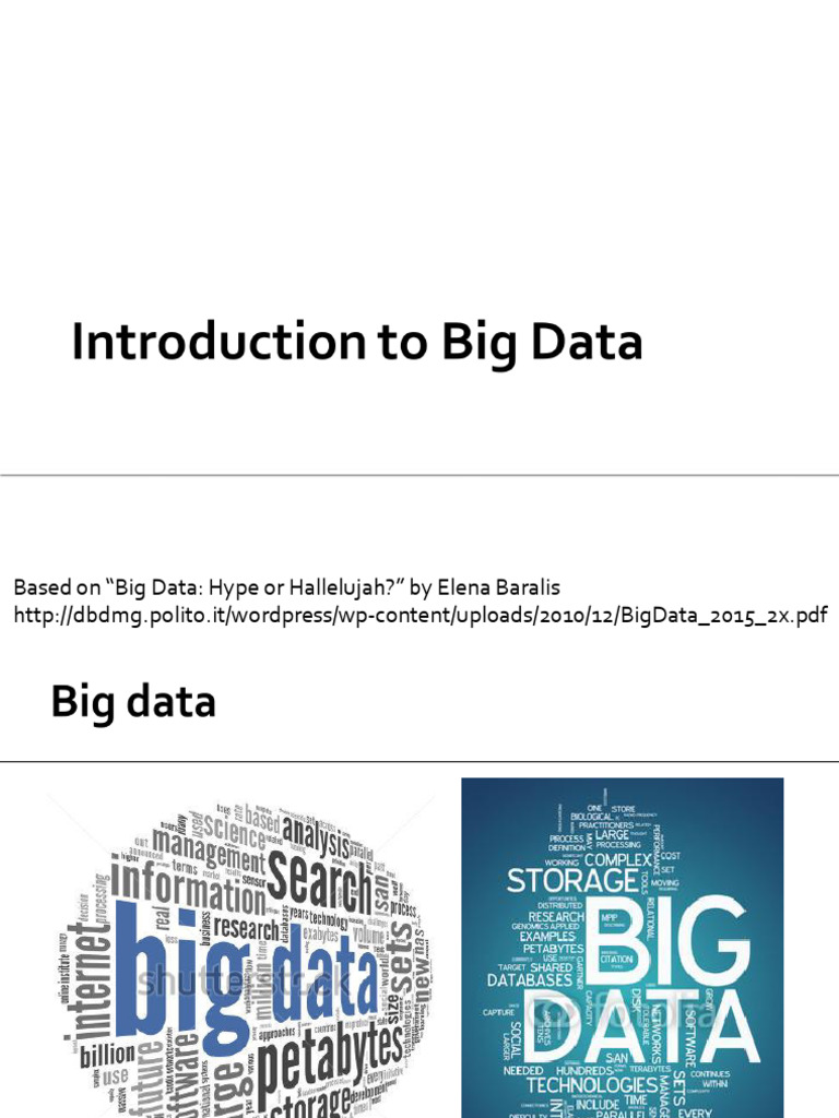 Lez.a-02 Intro BigData BigData NewStyle | PDF | Big Data | Analytics Lez.a-02 Intro BigData BigData NewStyle | PDF | Big Data | Analytics
