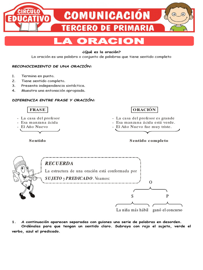 Actividades-sobre-la-Oracion - para Imprimir | PDF | Oración ...