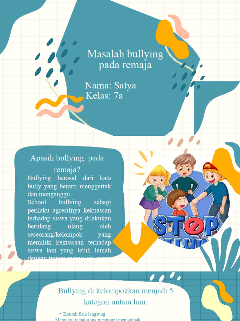 Bullying Remaja: Jenis, Penyebab, Dampak | PDF