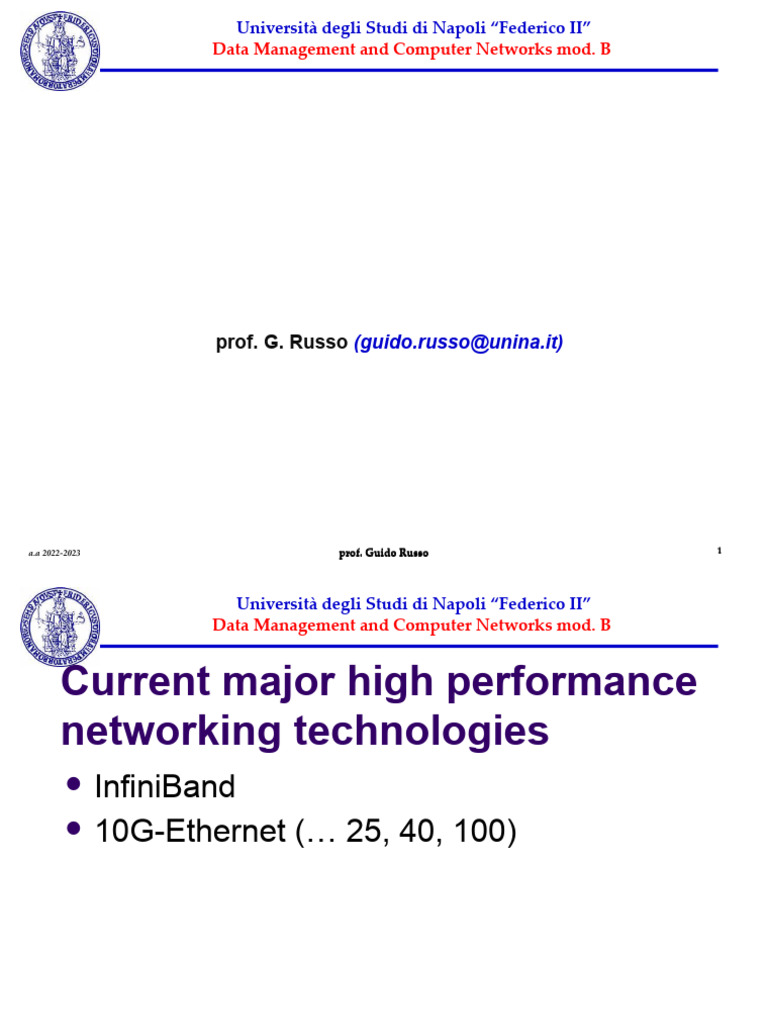 Lez.b-03 Infiniband | PDF | Computer Network | Routing