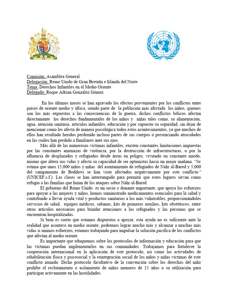 Documento de Posición (Oficial) | PDF | Reino Unido | Refugiado