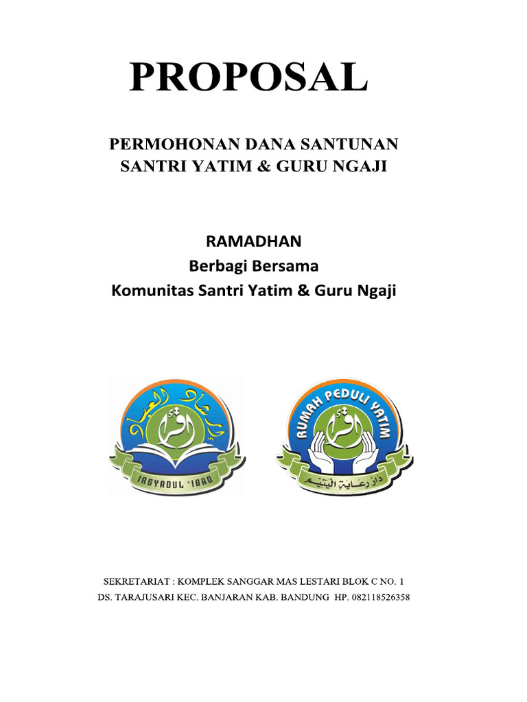 Proposal Ramadhan Indahnya Berbagi 2024 | PDF