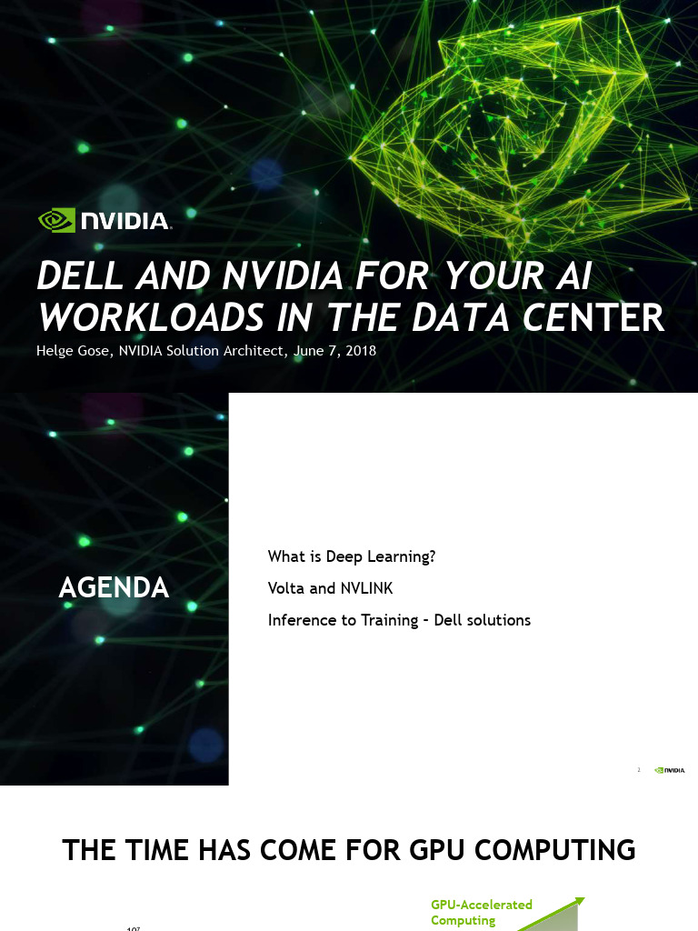 Lez.b-06_nVIDIA GPU and servers | PDF | Graphics Processing Unit | Deep Learning
