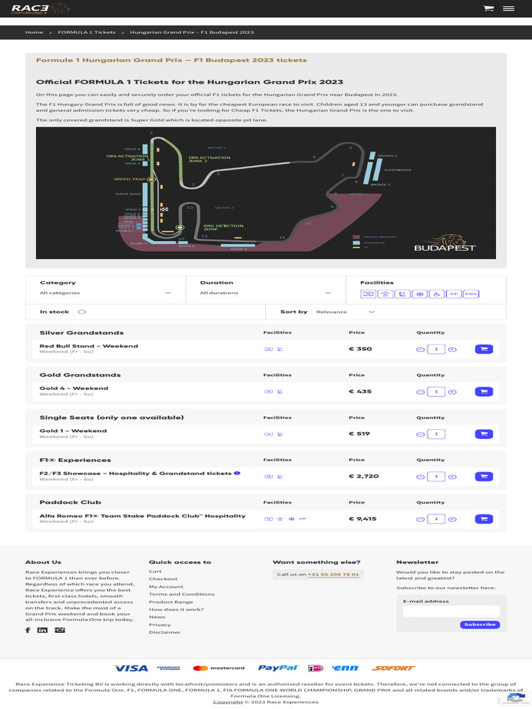 F1 Tickets 2023 - FORMULA 1 Tickets For Every Grand Prix in 2023! | PDF ...