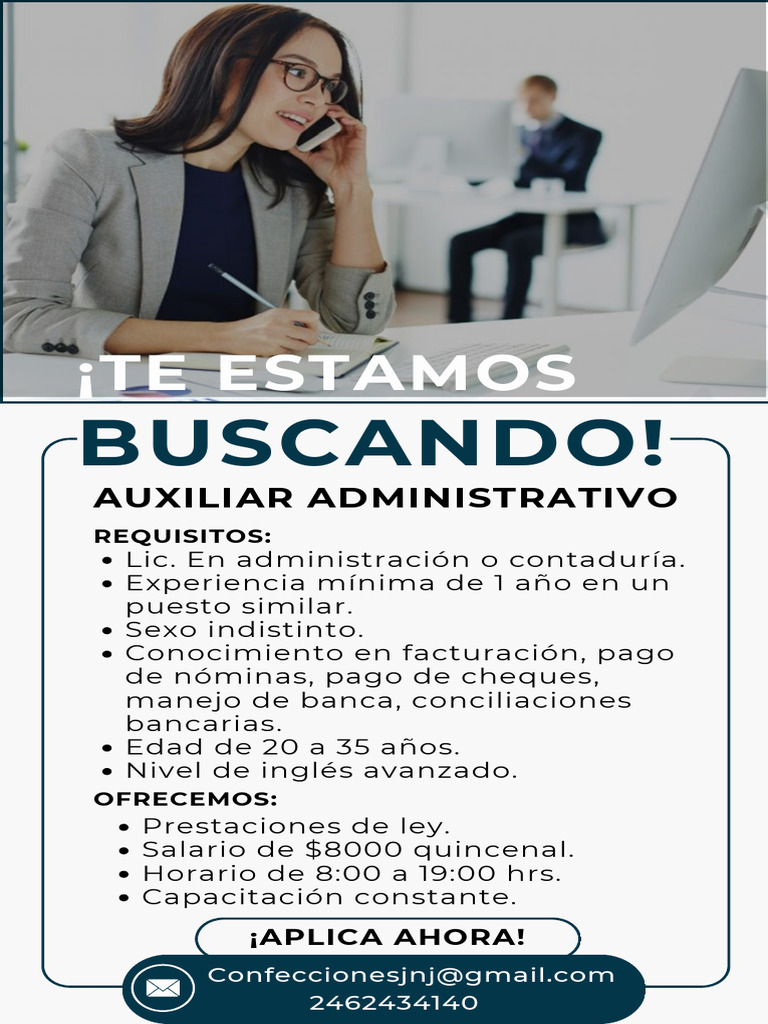 Auxiliar Administrativo | PDF