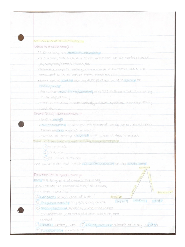 Unit 1 Short Stories PPT Notes | PDF