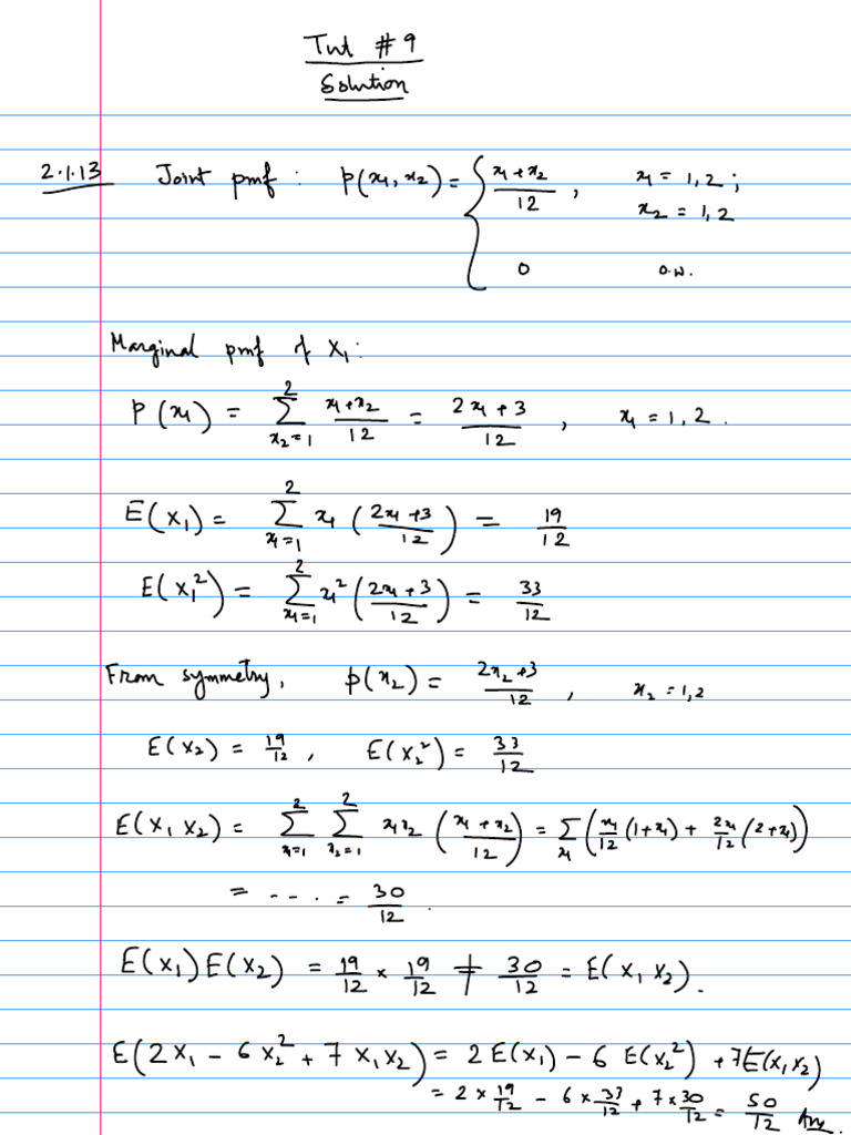 Tut 09 Solution | PDF