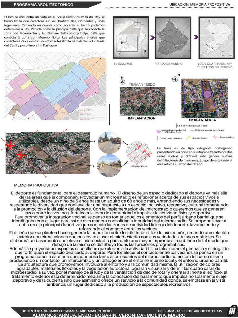 Programa Arquitectónico - G5 - Entrega Final | PDF | Calle