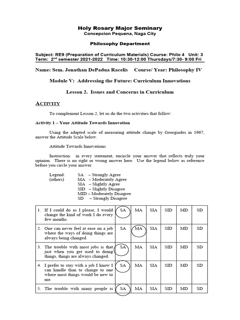 Output#12 - Activity 1 & Analysis 1,2 & Enrichment | PDF | Teachers | Curriculum