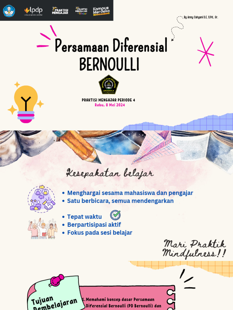 Persamaan Diferensial Bernoulli | PDF