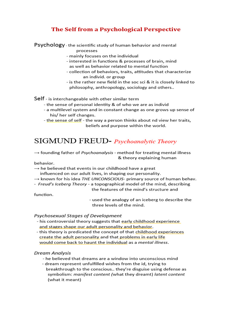 Uts Reviewer | PDF | Id | Psychology
