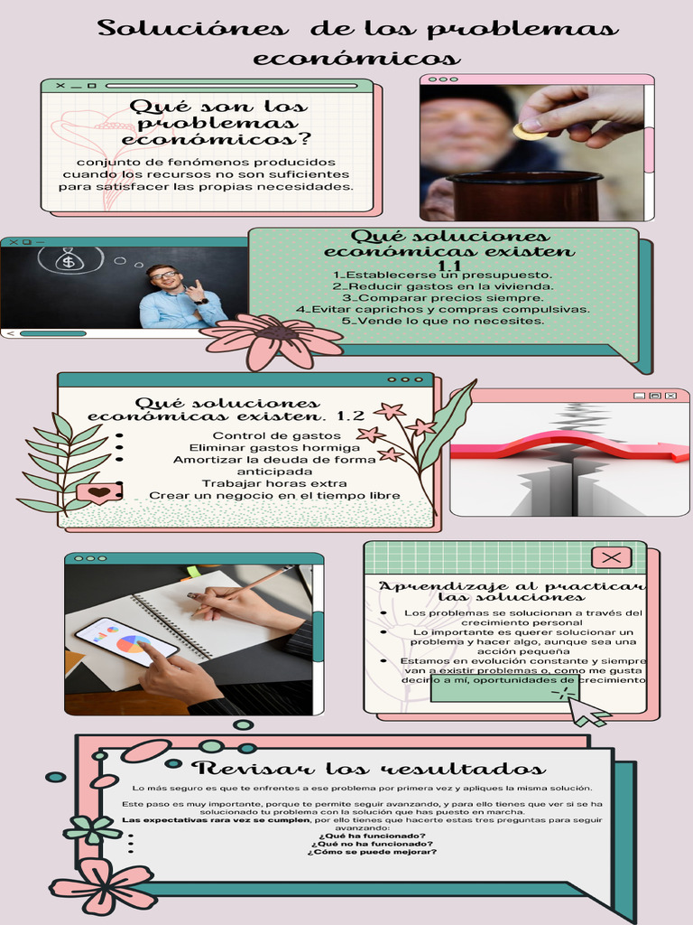 Infografia Sobre Los Problemas Economicos (Economia) | PDF
