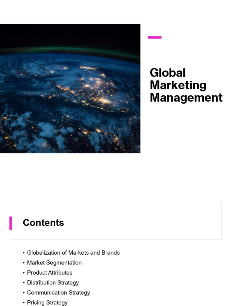 Slides (PDF) Chapter 7 - Global Marketing Management | PDF | Elasticity (Economics) | Pricing