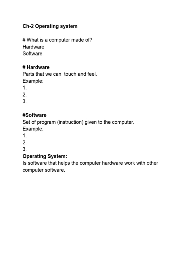 g3 Ch2 Computer | PDF | Operating System | Computer File