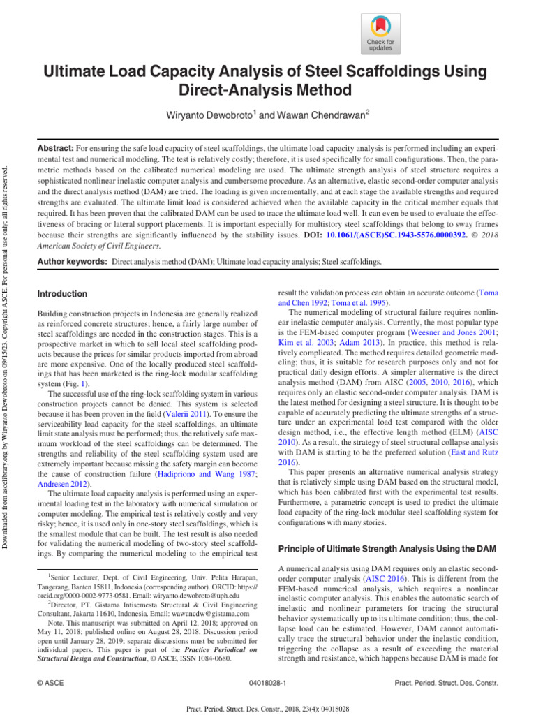 Ultimate Load Capacity Analysis of Steel | PDF | Strength Of Materials ...