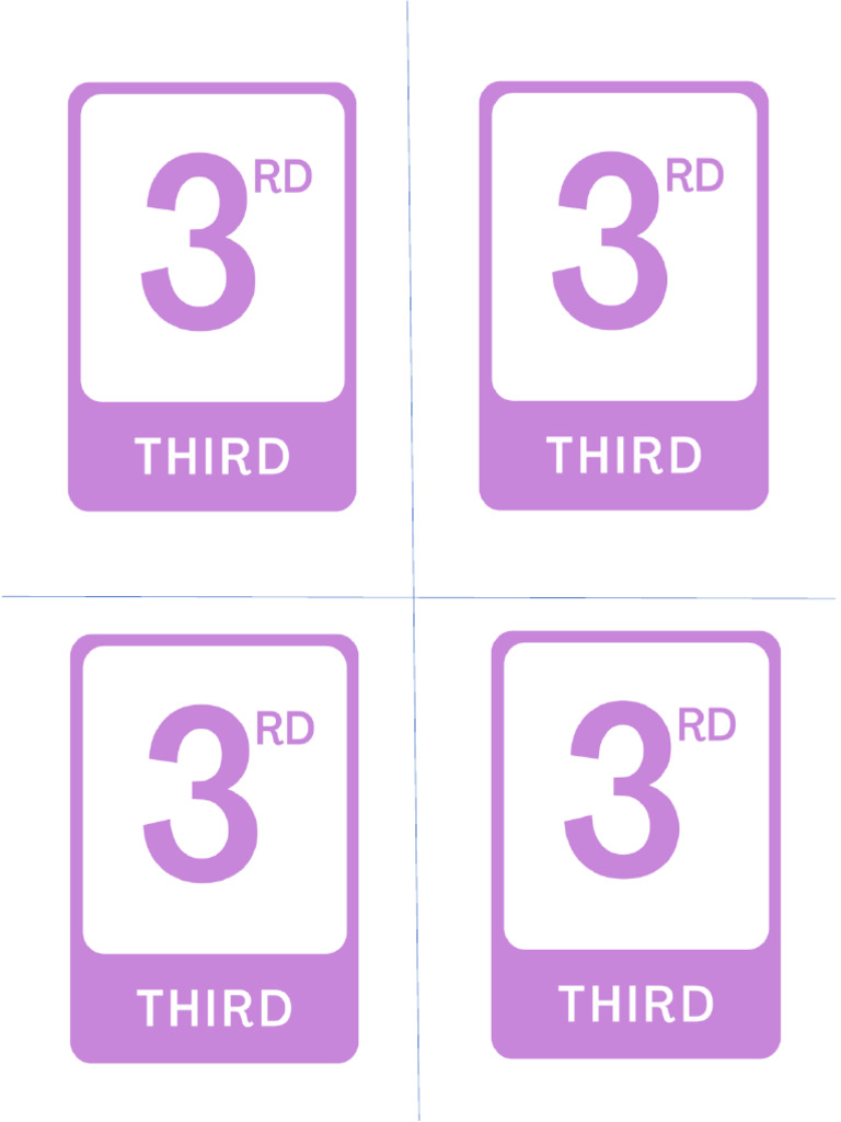 Third - Number 1° Grade | PDF