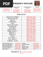 Emergency Numbers | PDF | Safety | Public Safety