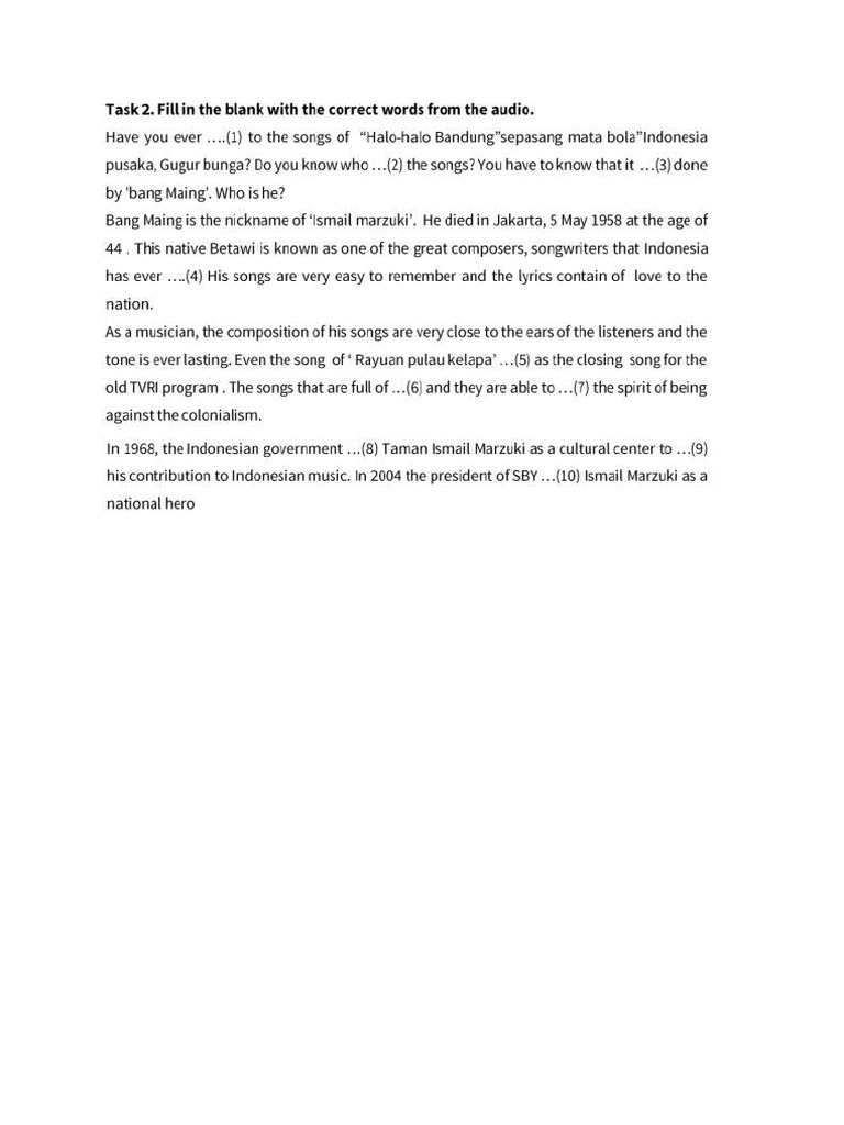 Listening Biography | PDF