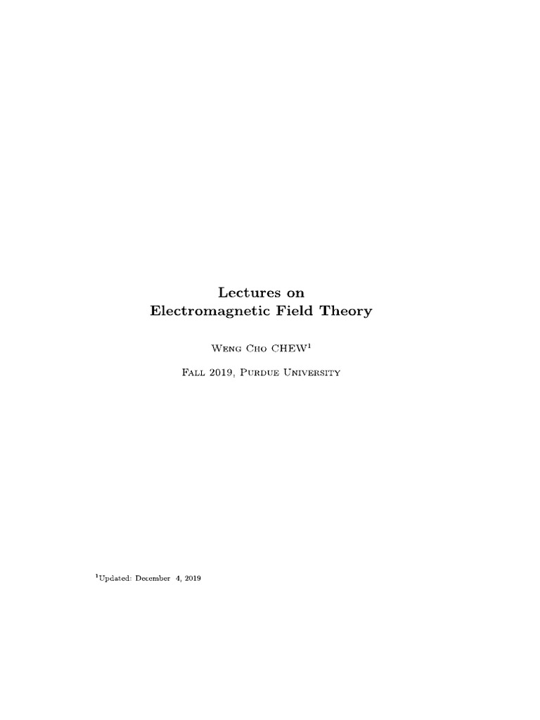 EMFT Lecture2 | PDF