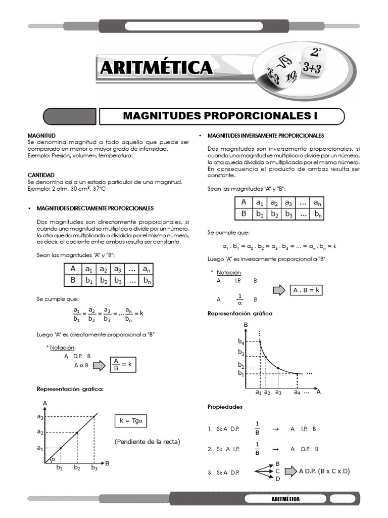 Magnitudes Proporcionales | PDF | Matemáticas