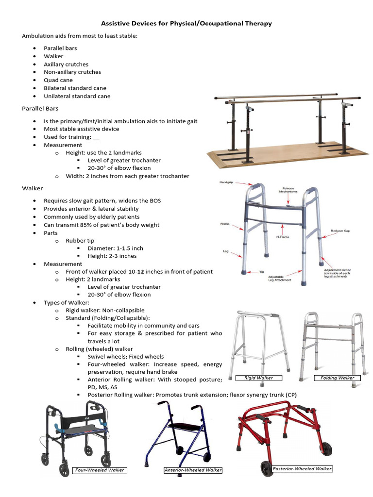 Ambulation Aids | PDF | Wheelchair | Anatomical Terms Of Motion