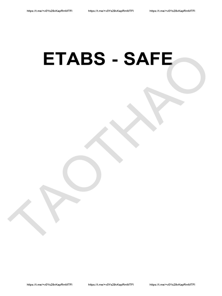 Etabs Safe | PDF