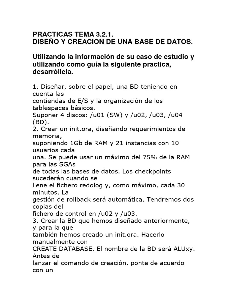 Practica3.1_Diseno_Creacion_DB | PDF | Hardware de la computadora | Gestión de datos